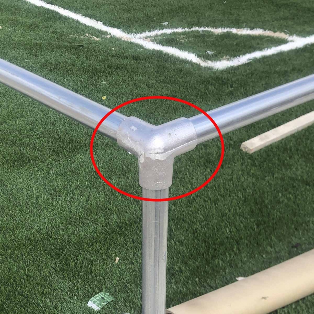 Unión en ángulo de 90º para tubo D-48mm